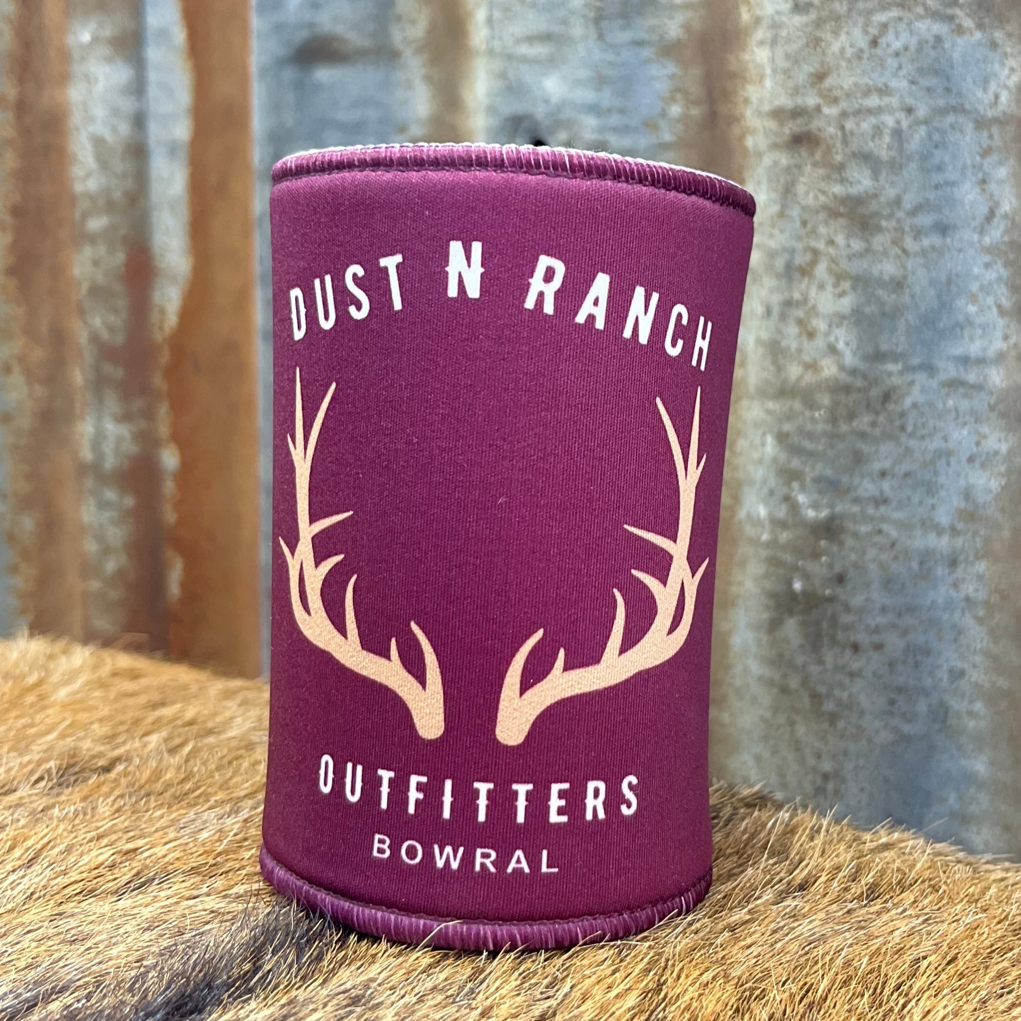 Dust N Ranch - Stubby Holder - Maroon | Dust N Ranch Outfitters